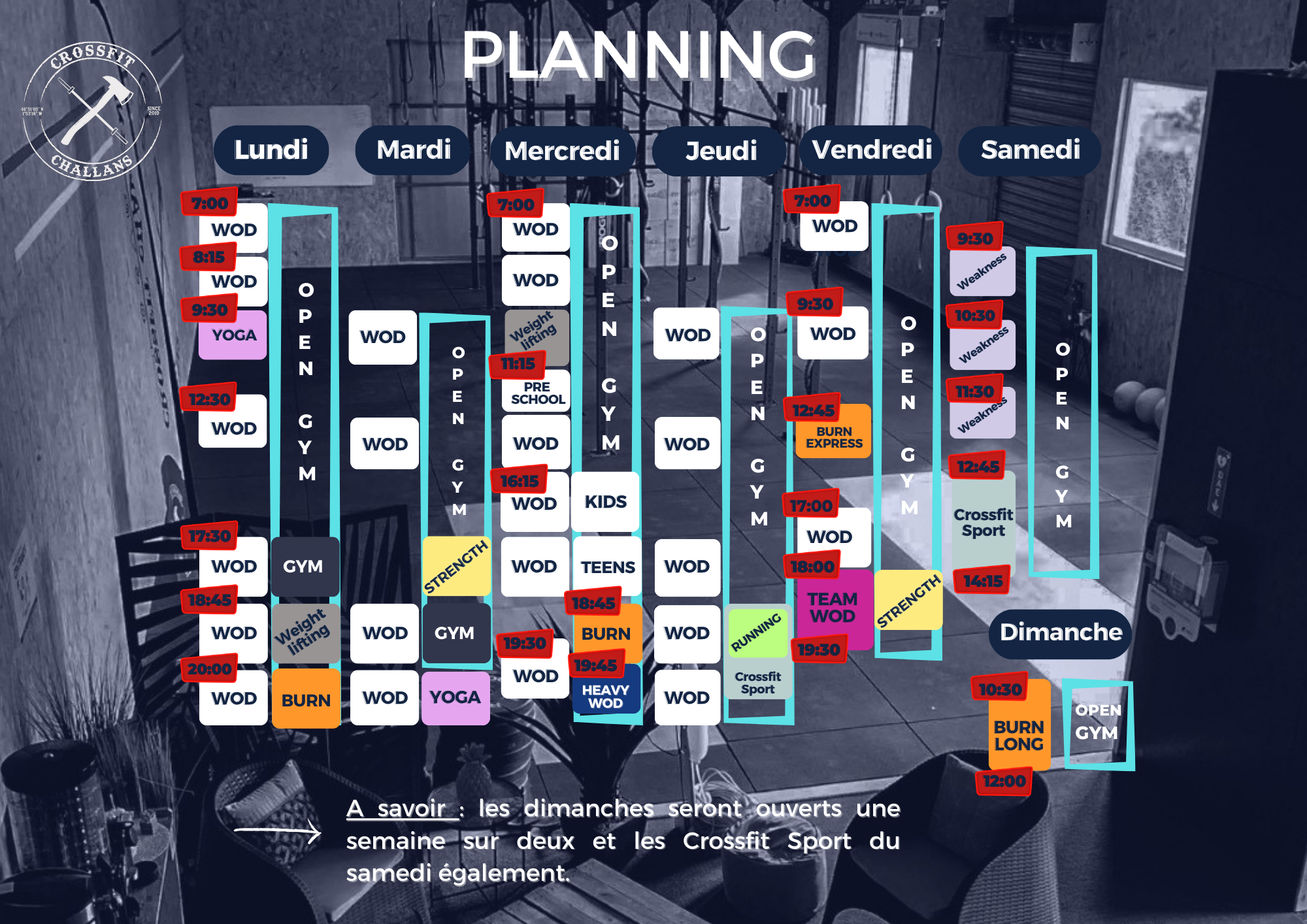 Planning – Crossfit Challans